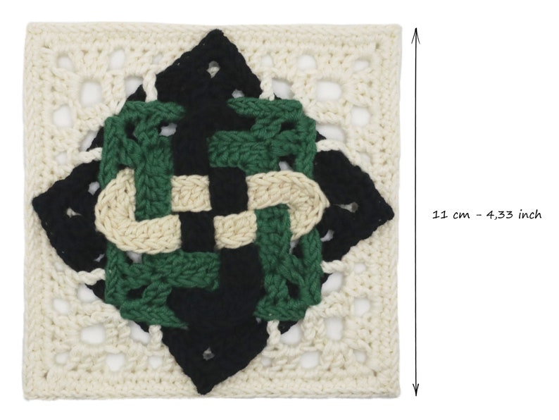 PATTERN Celtic Granny Square Granny Square PDF Crochet Pattern With ...