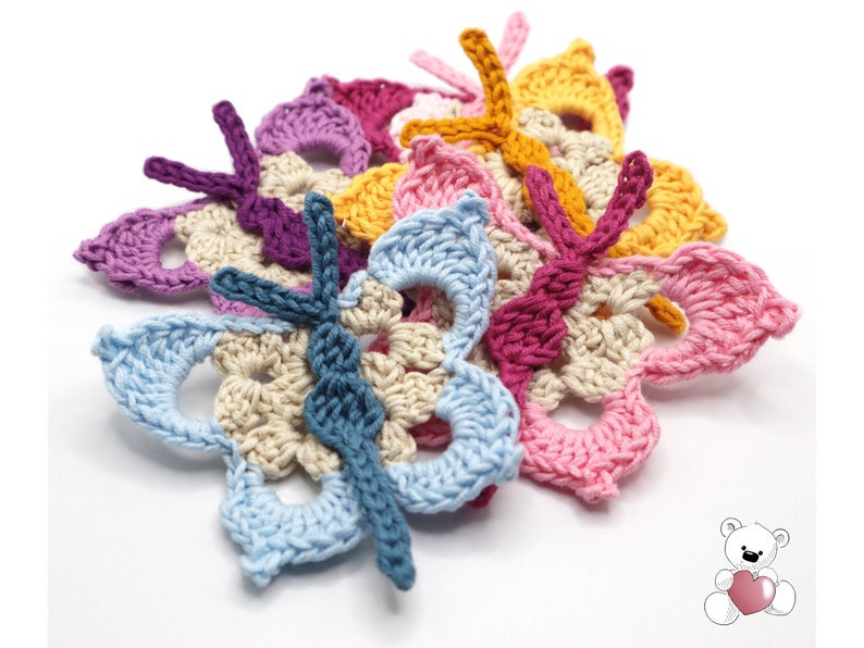PATTERN Butterfly Granny Square Granny Square PDF Crochet Pattern With ...