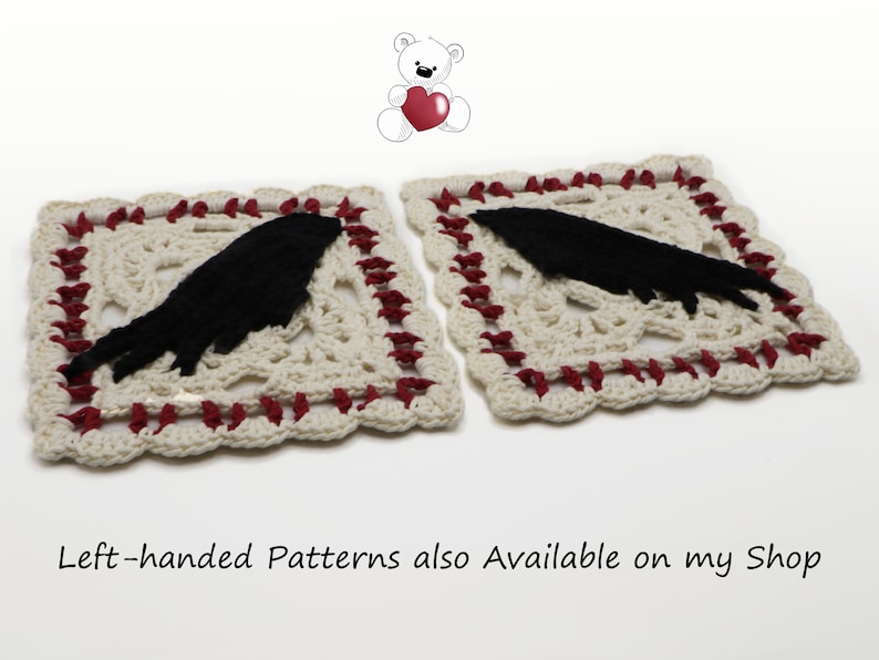 Angel Wings Granny Square Crochet Patterns: Photo Tutorial (digital ...