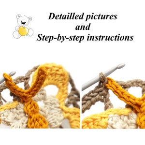 PATTERN Butterfly Granny Square - Granny Square - PDF Crochet Pattern ...