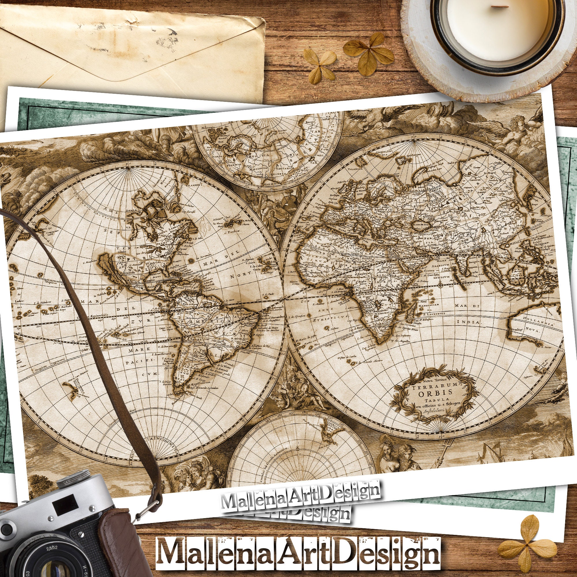 Maps Junk Journal Papers Digital Cards Printables TAGS - Etsy