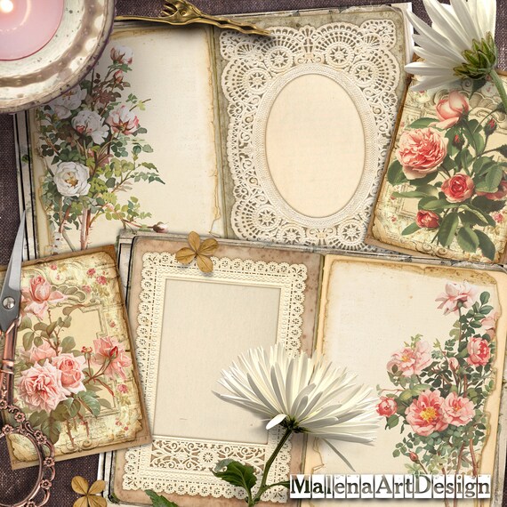 Papers Digital Cards Printables Vintage Cards Ladies - Etsy