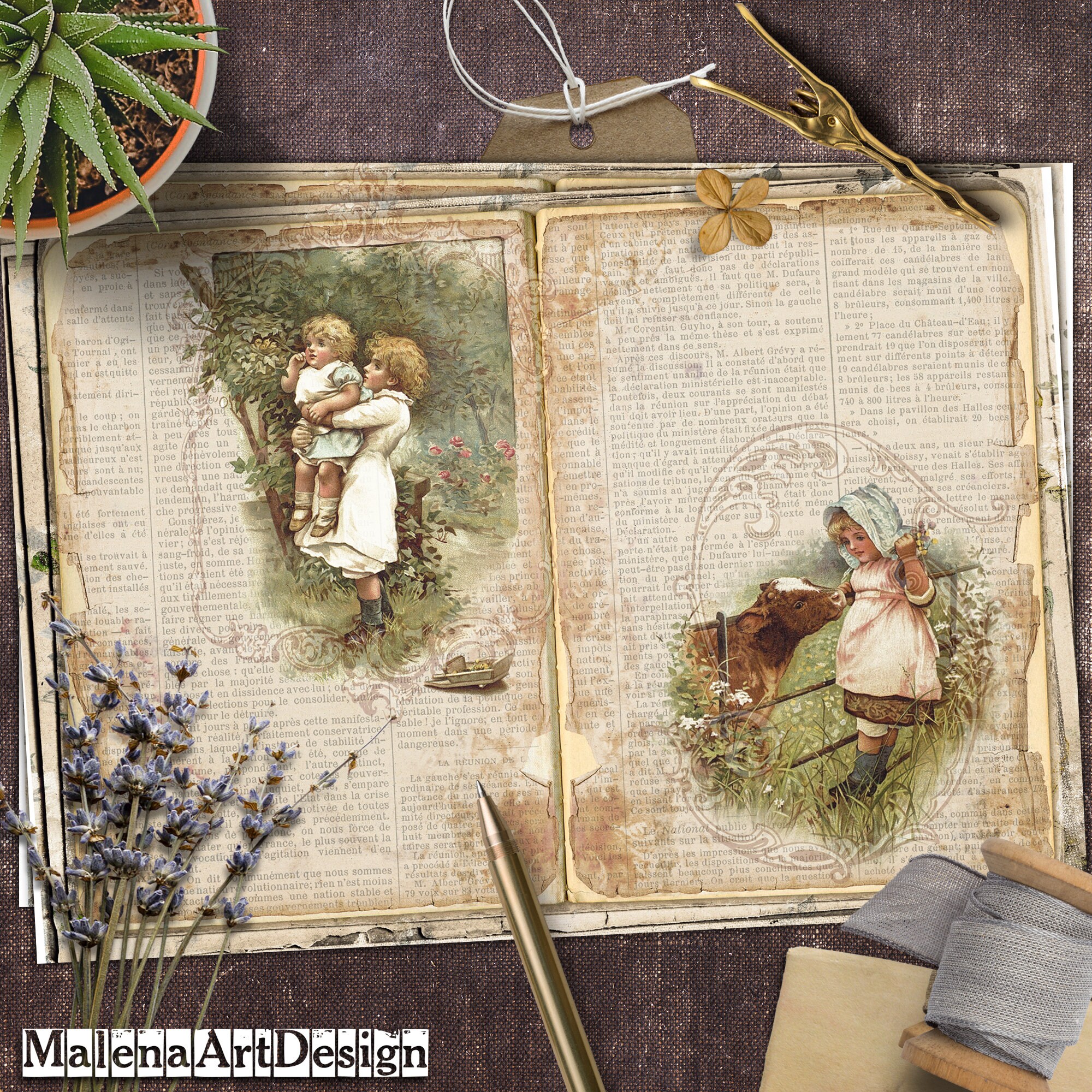 Kids Children Playing Papers Digital Cards Printables - Etsy