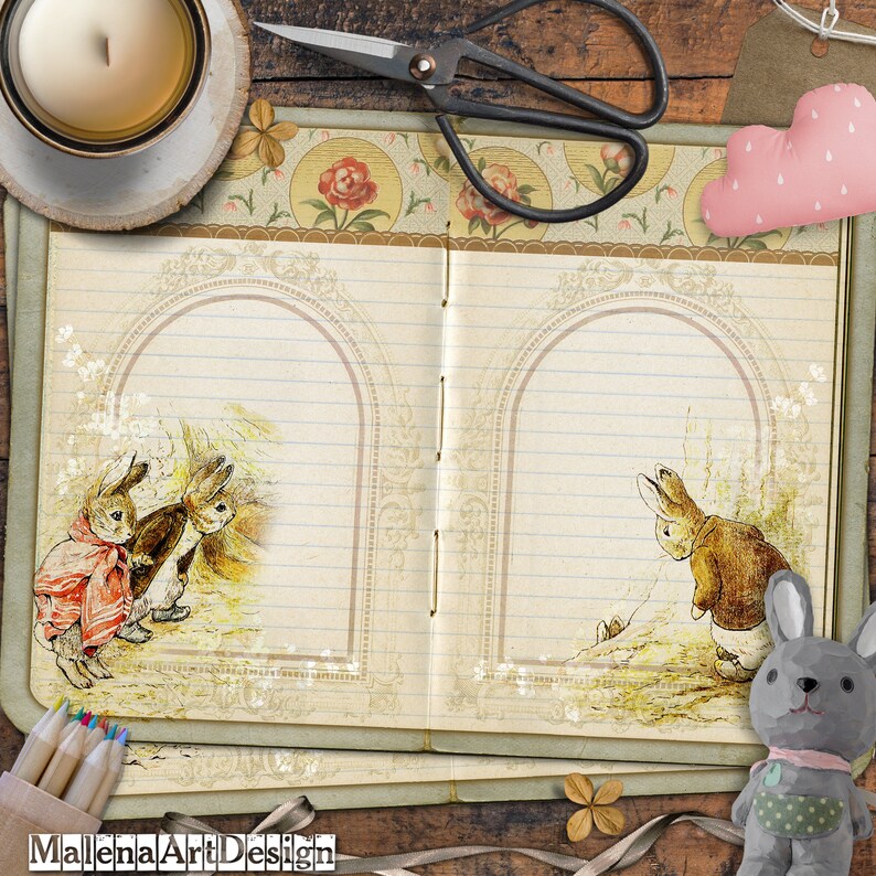 Peter Rabbit Papers Cards Tags Digital Cards Printables - Etsy