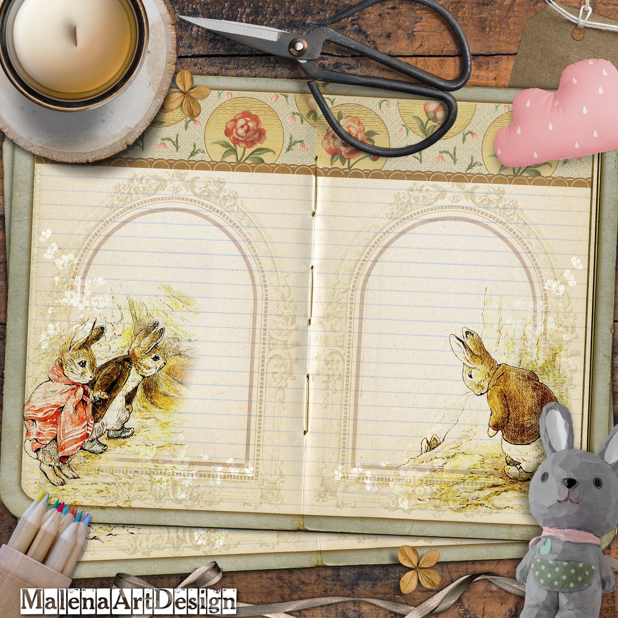 Peter Rabbit Papers Cards Tags Digital Cards Printables - Etsy
