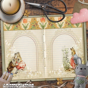 Peter Rabbit, Papers, Cards, Tags, Digital Cards Printables, Vintage ...