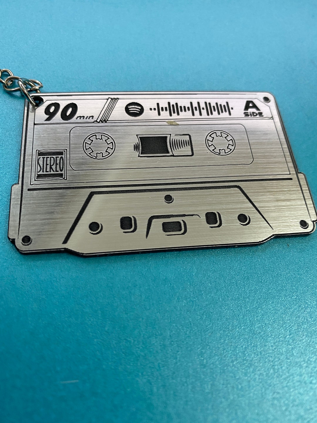Spotify Cassette Schlüsselanhänger Spiel dein Lieblingslied Acryl ...