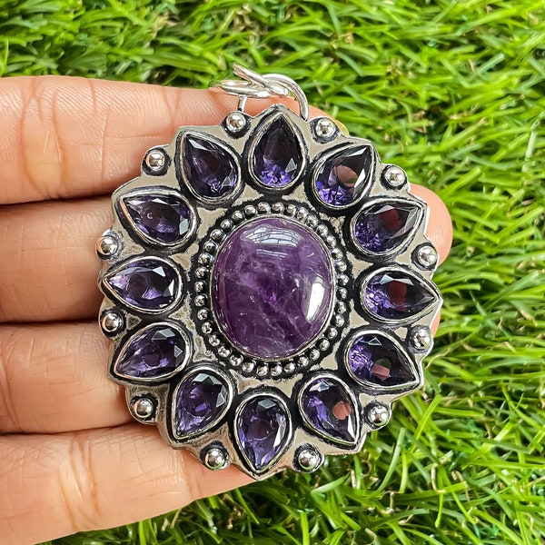 Amethyst Pendant - Etsy
