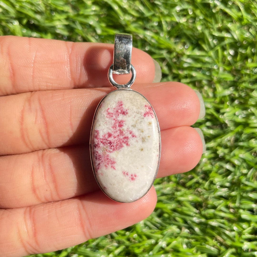 Cinnabar Pendant 925 Sterling Silver Pendant Cinnabar Gemstone Handmade ...