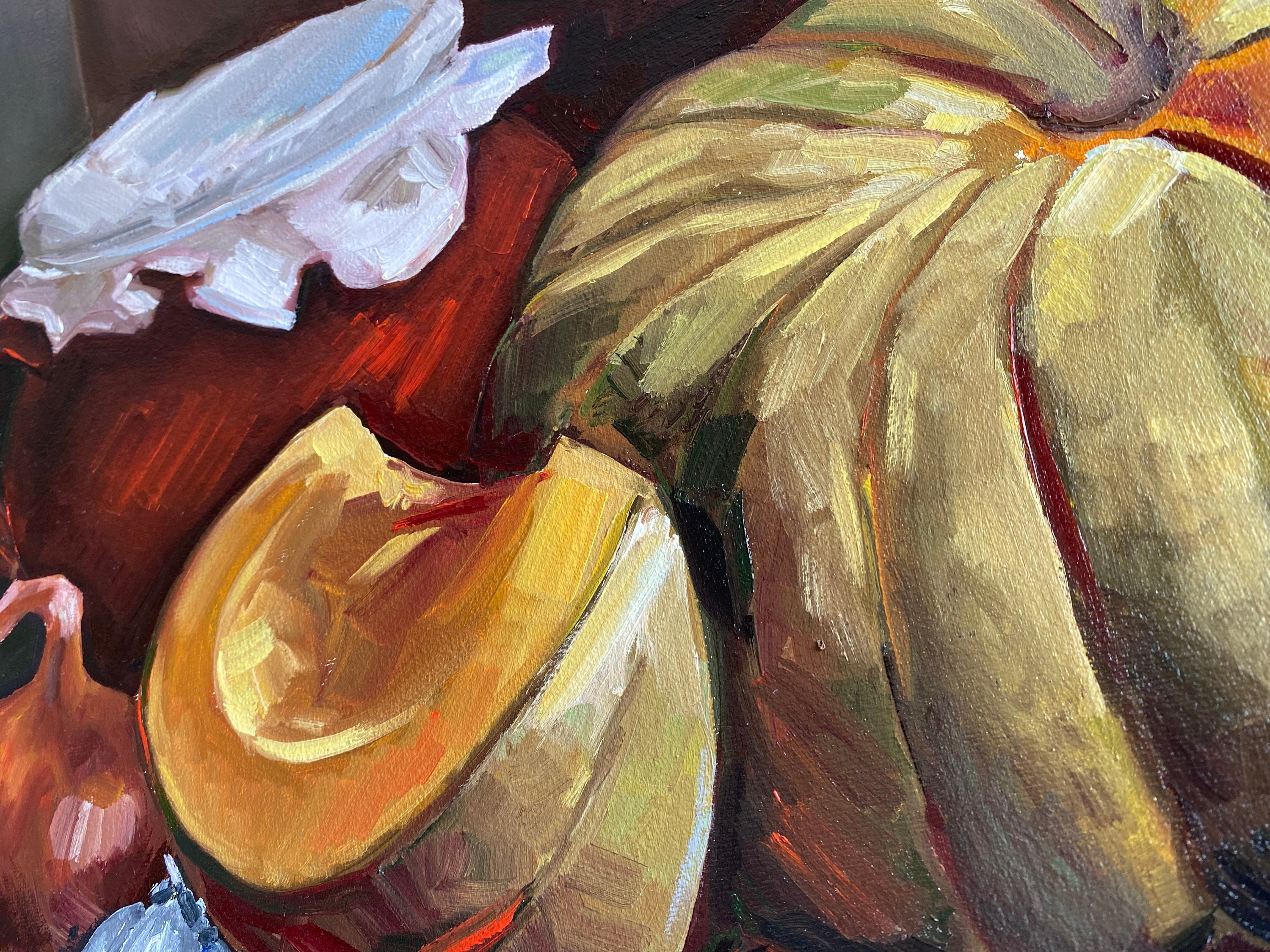 Large Still Life, Original Painting, Kitchen Oil Painting, Farmhouse ...