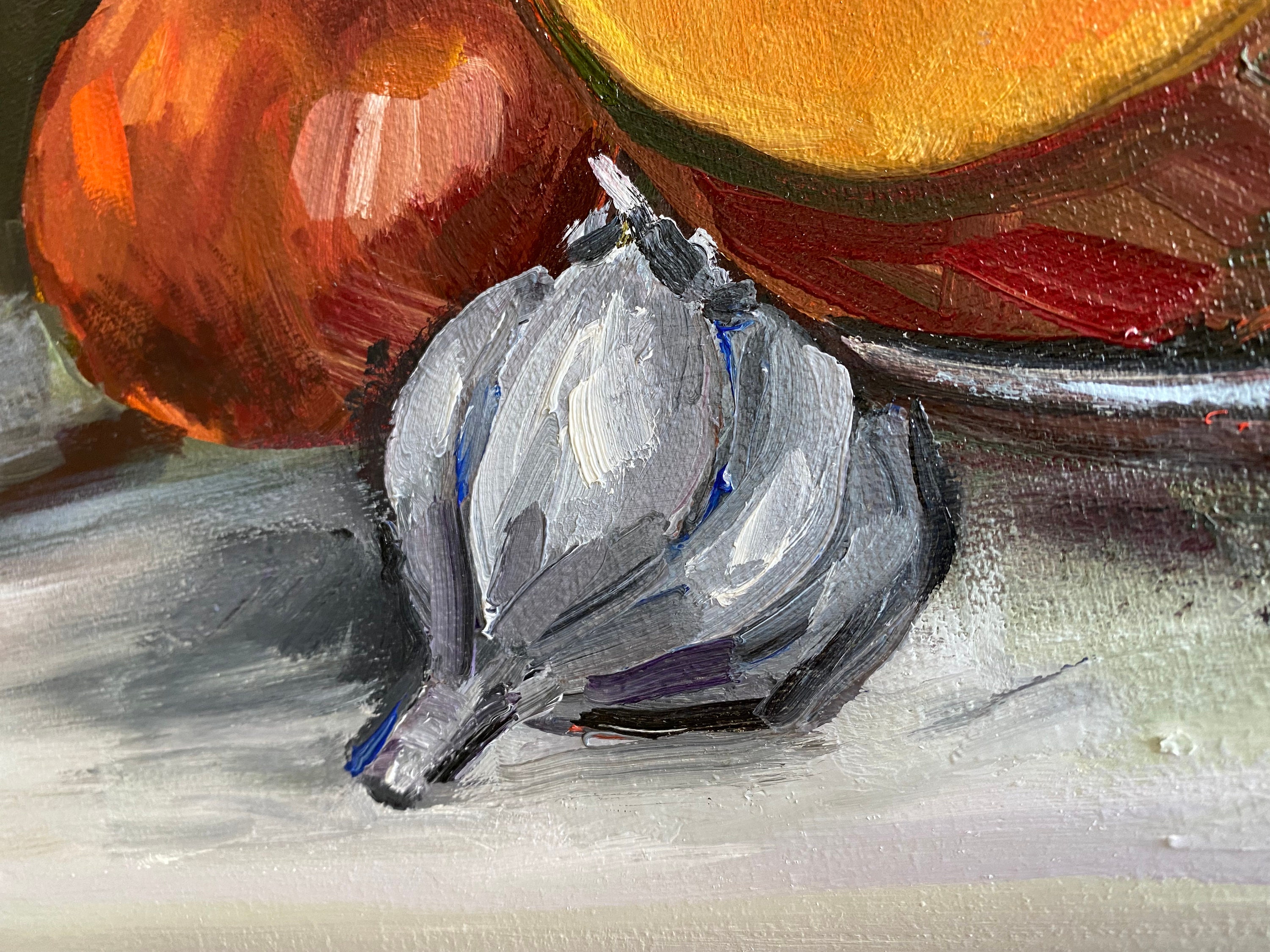 Large Still Life, Original Painting, Kitchen Oil Painting, Farmhouse ...