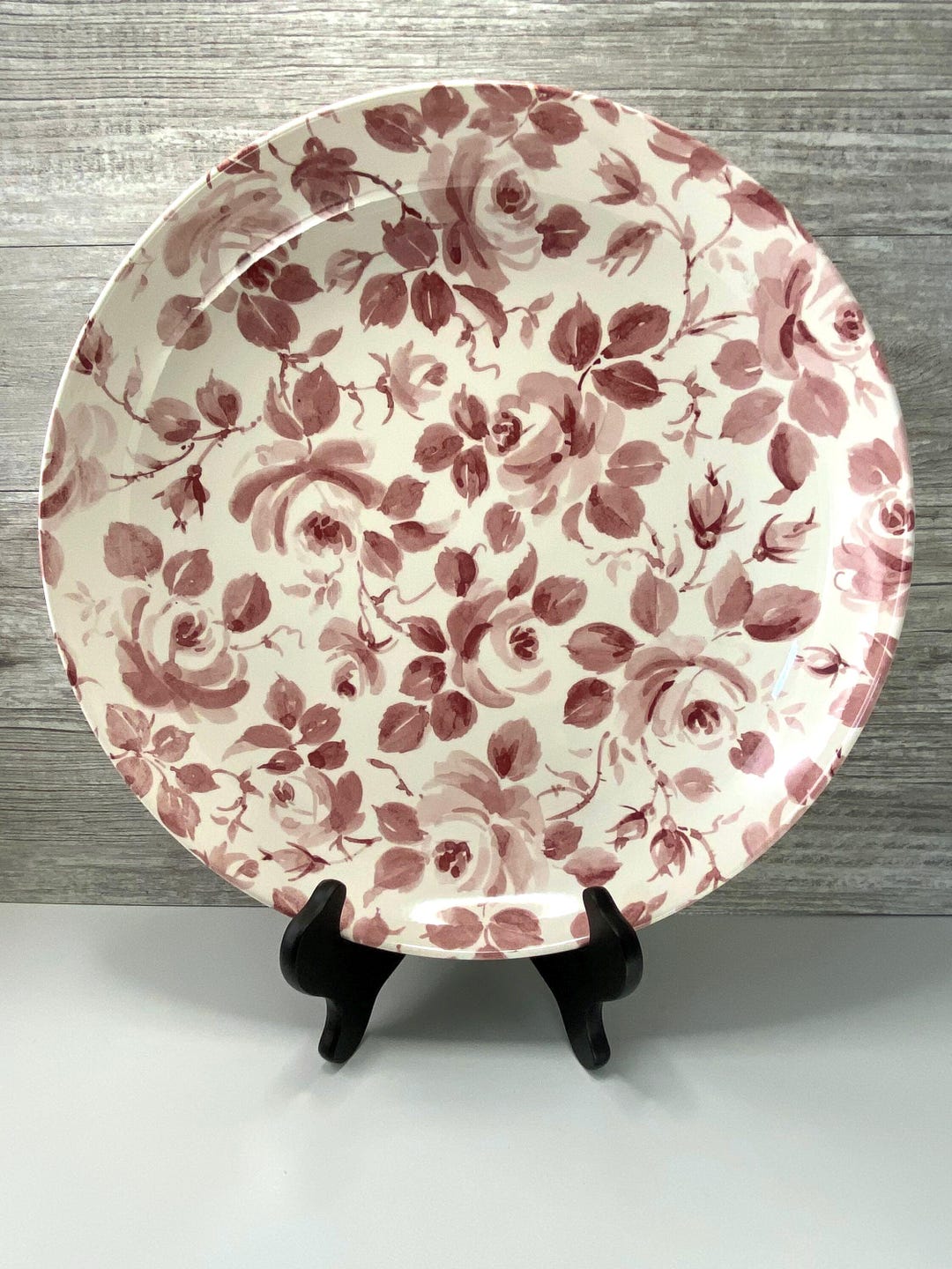 Spode Red Roses and Leaves Pasta Serving Bowl Pattern SP374 RARE Made ...