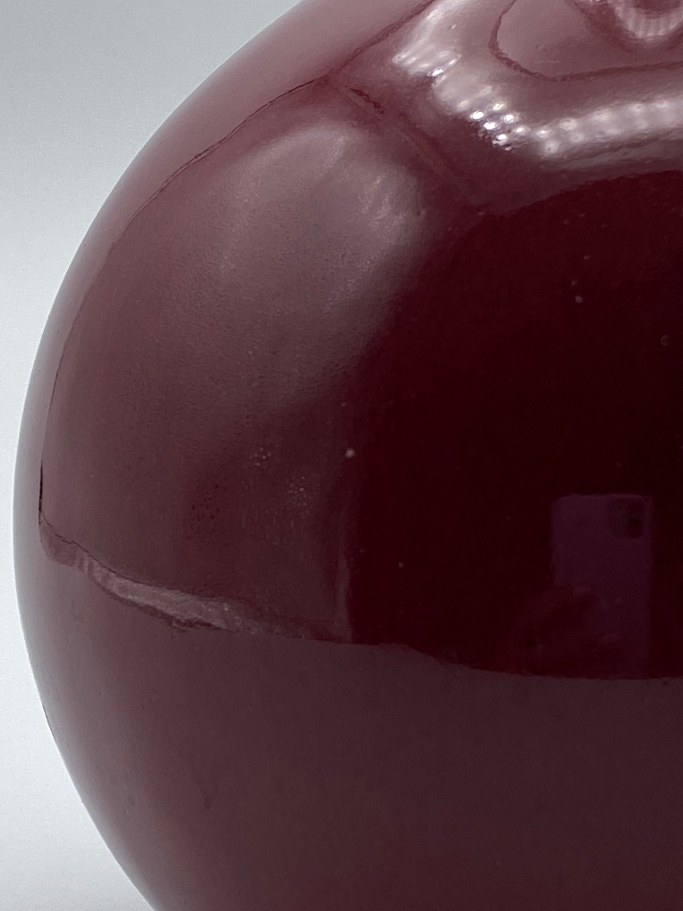 Vintage MCM 1950s Royal Haeger Pottery Large Maroon Bulb Vase - Etsy