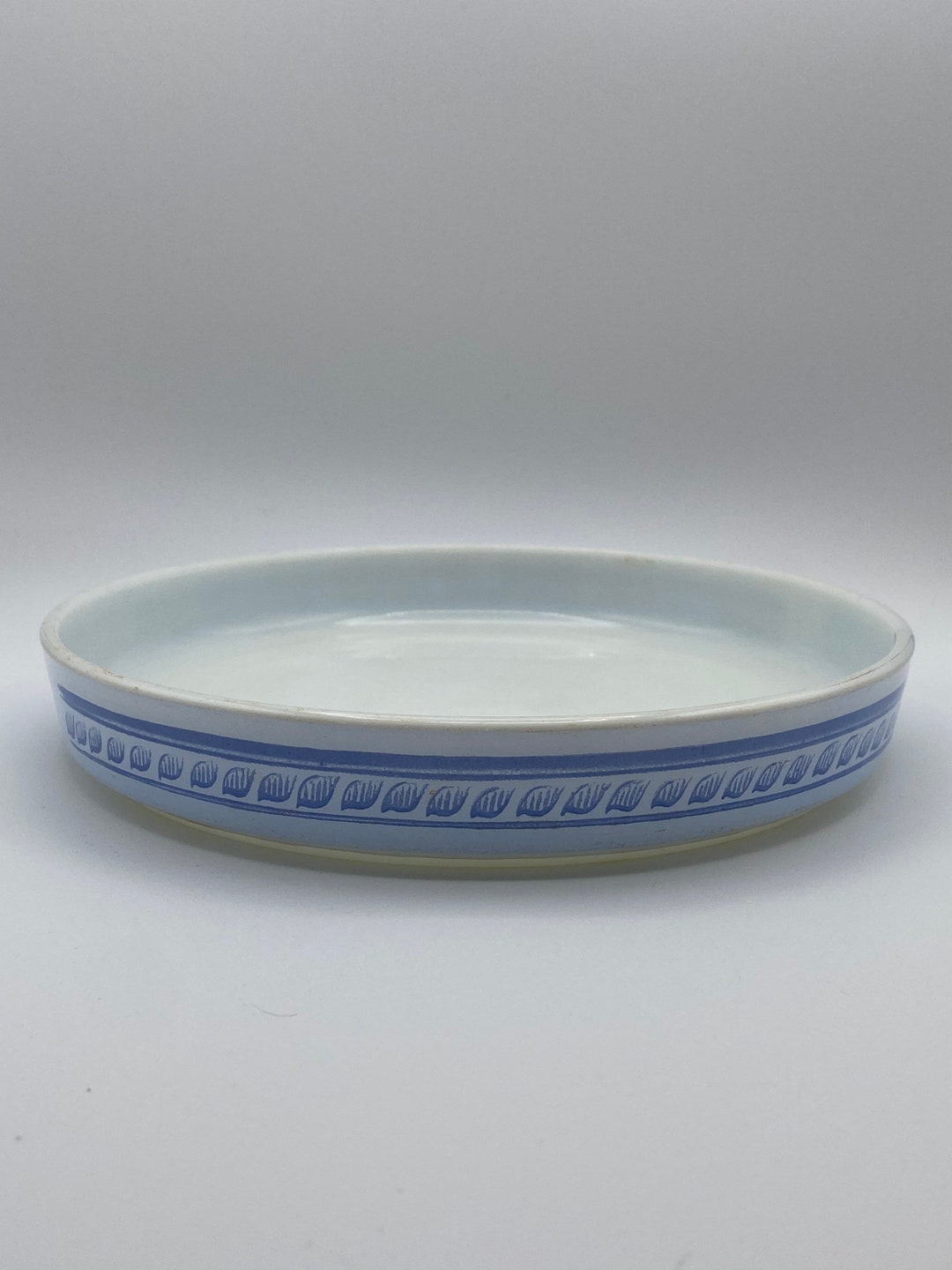 Vintage 1967 Brittany Blue Pyrex Bake and Serve Quiche Pie Tart Dish ...
