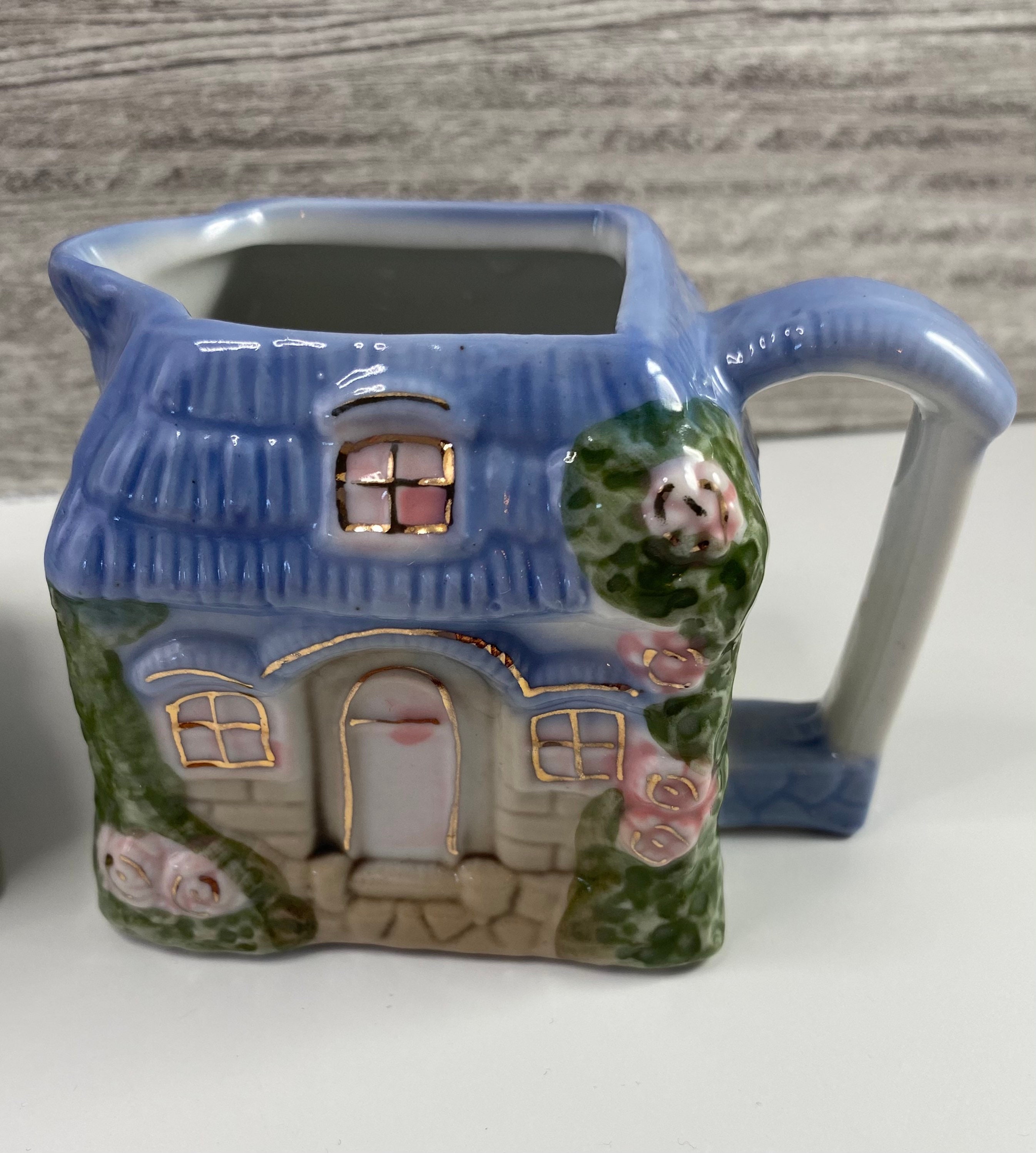Pastel Vintage Porcelain Cottage Ware Sugar and Creamer Set - Etsy
