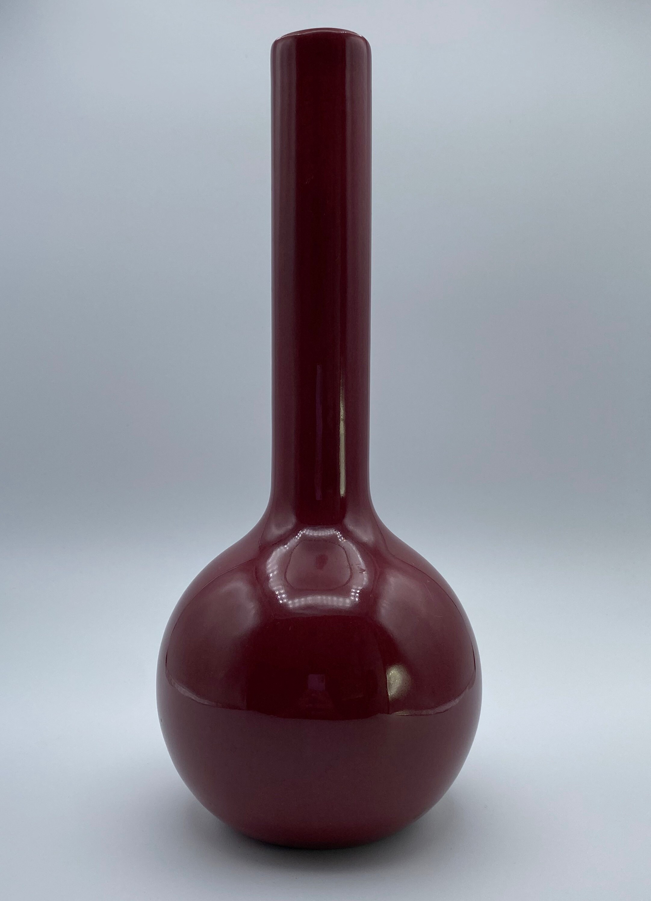 Vintage MCM 1950s Royal Haeger Pottery Large Maroon Bulb Vase - Etsy