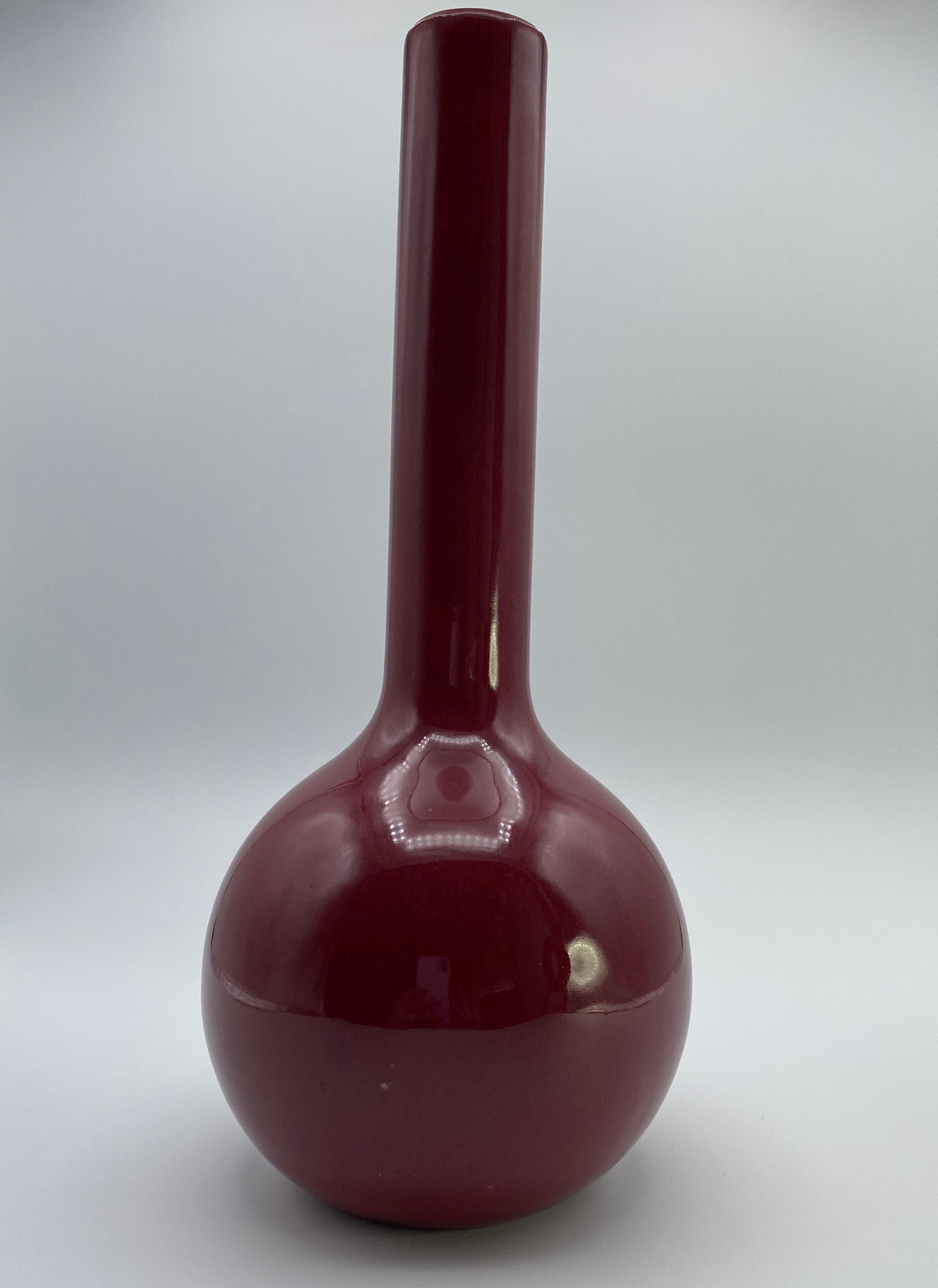 Vintage MCM 1950s Royal Haeger Pottery Large Maroon Bulb Vase - Etsy