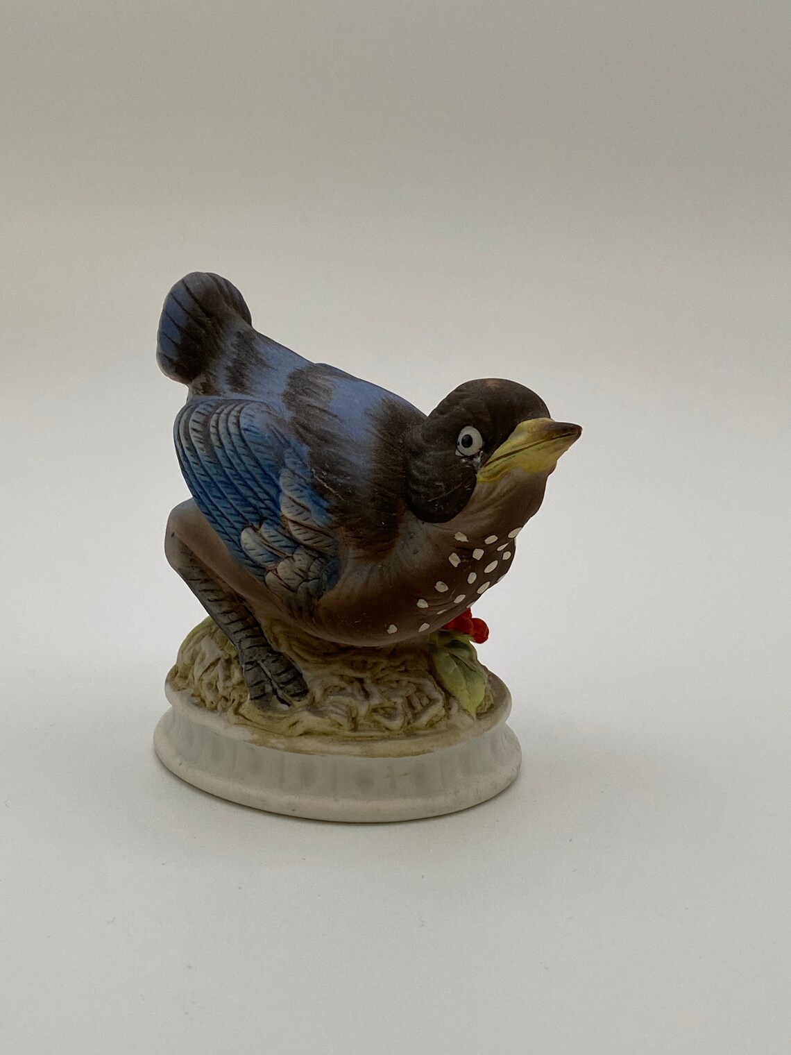 Vintage Hand Painted Lefton China Porcelain Baby Blue Bird - Etsy