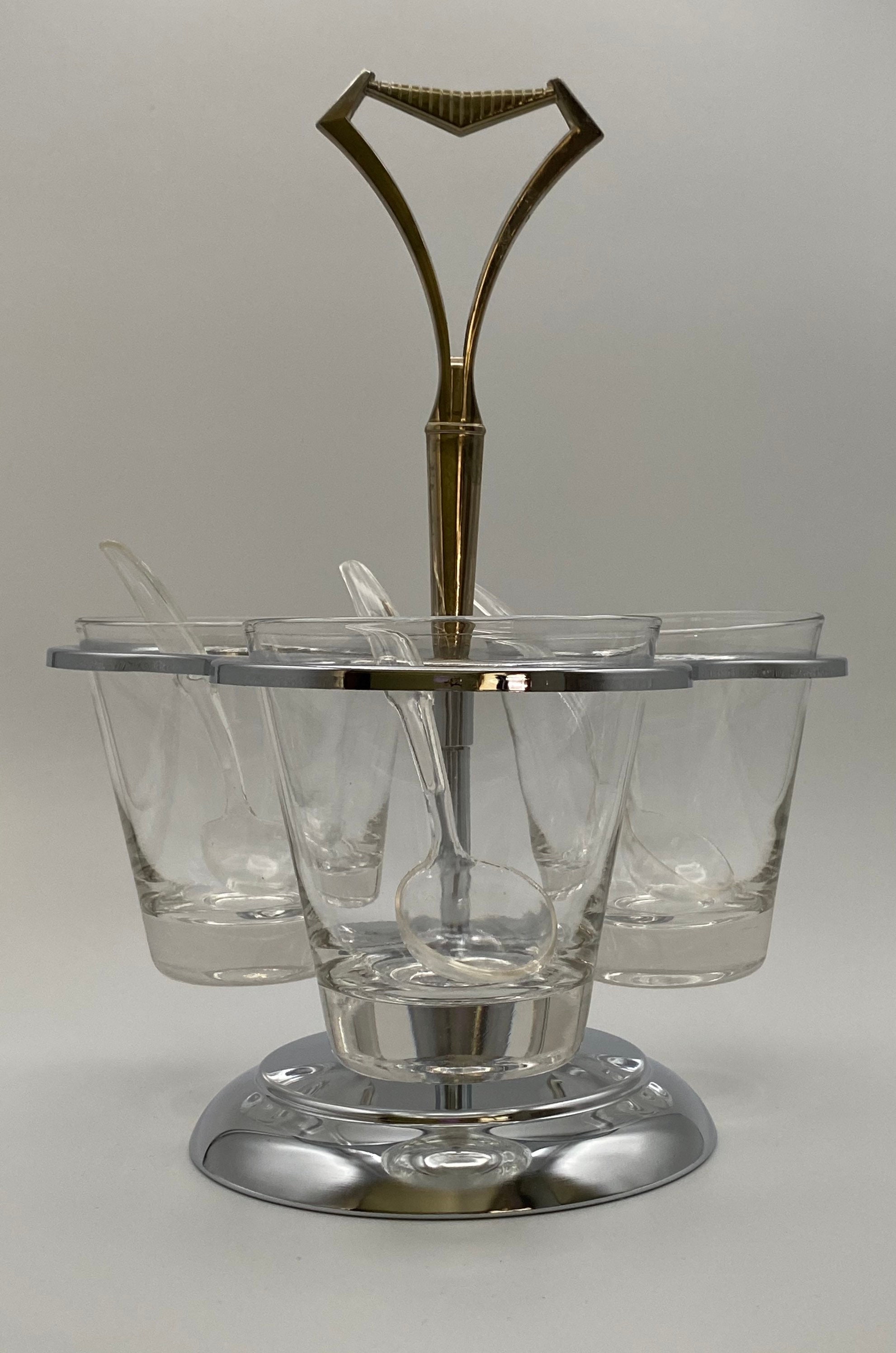 Vintage MCM Kromex Condiment Service Lazy Susan Serving - Etsy