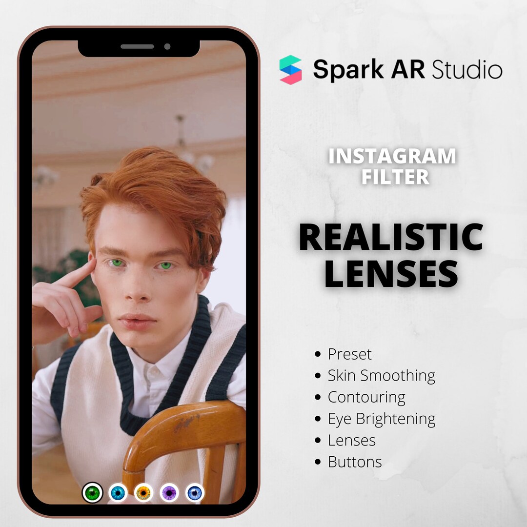 Spark AR Instagram Filter realistic Lenses With - Etsy