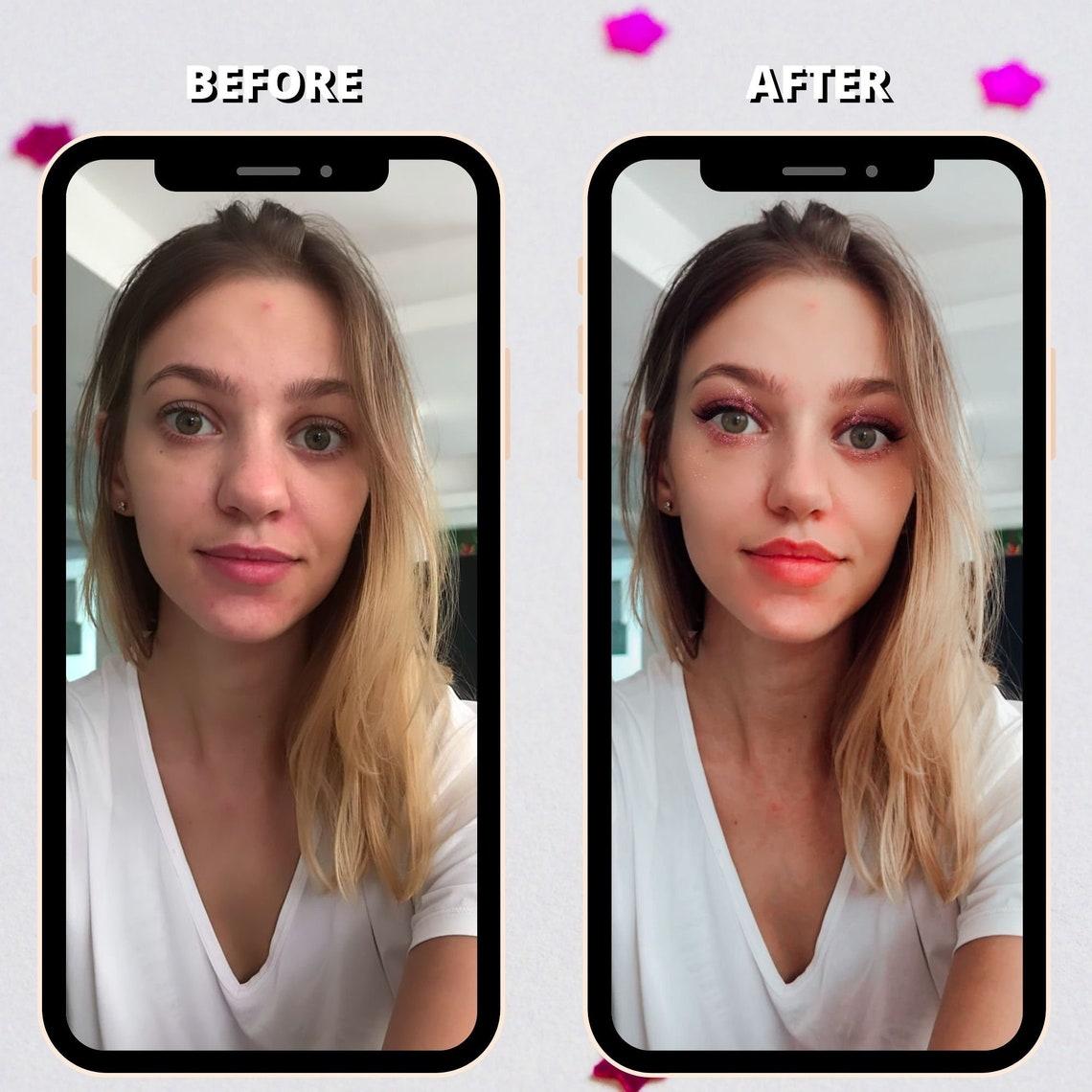 Filtro de Instagram Glitter Makeup para Spark AR - Etsy España