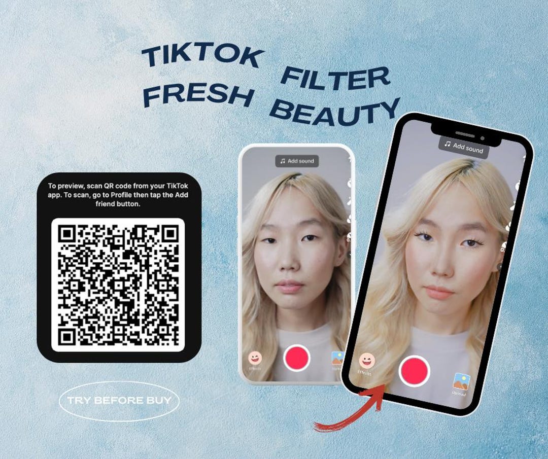 Tiktok Beauty Filter With Preset and Makeup "fresh Beauty" | Effect ...