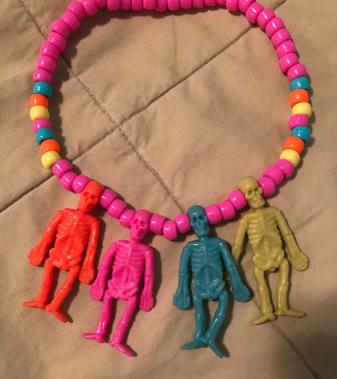 Kandi Skeleton Necklace - Etsy