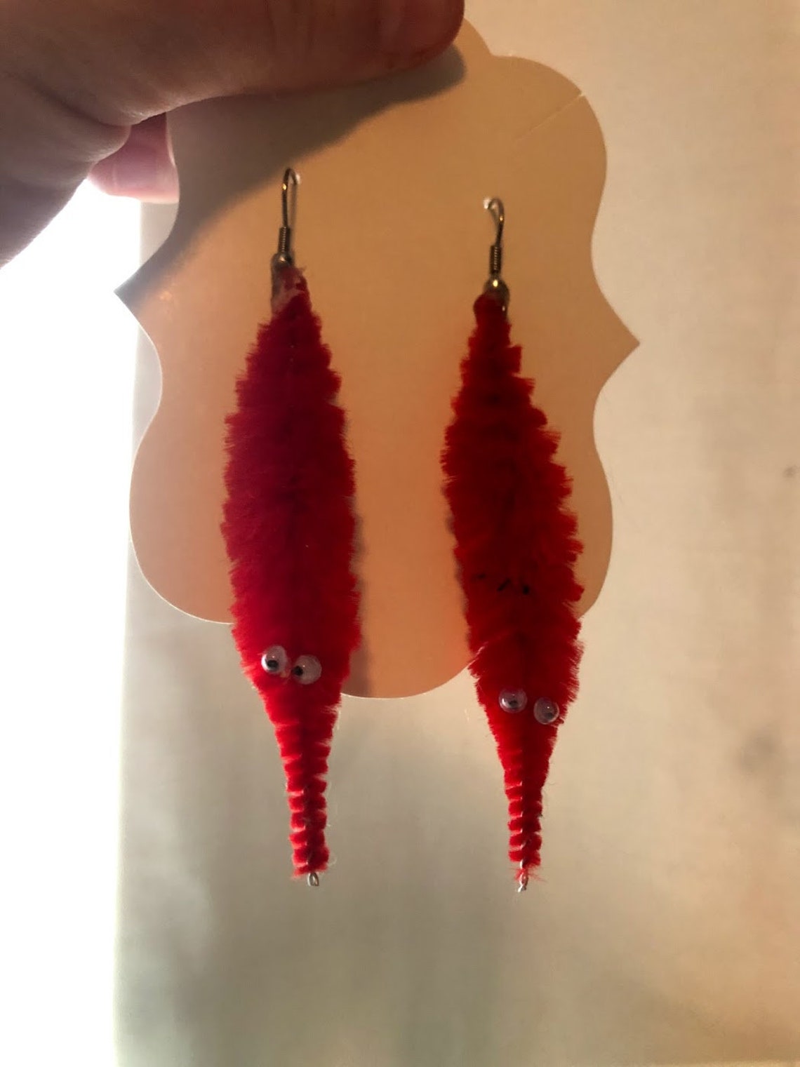 Worm on a String Earrings | Etsy