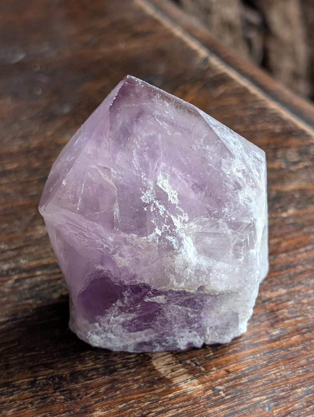 Natural Amethyst Crystal Point / Obelisk / Tower Piece. 196 Grams 6cm X ...