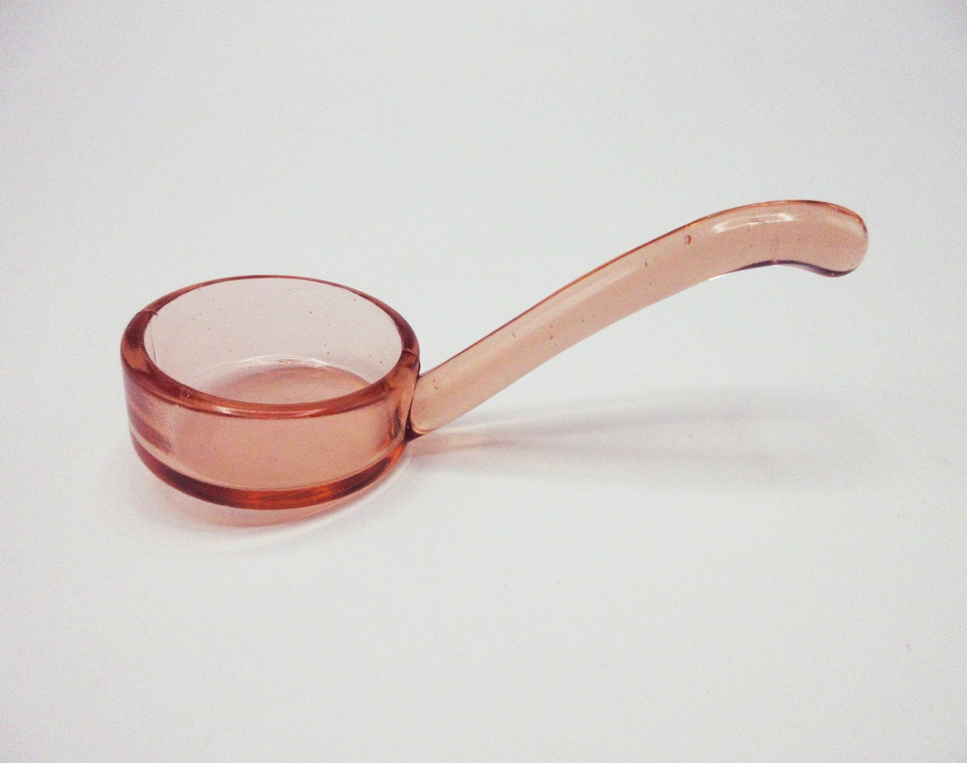 Depression Glass Pink Ladle or Spoon for Mayo, Salad Dressing or Sauce ...
