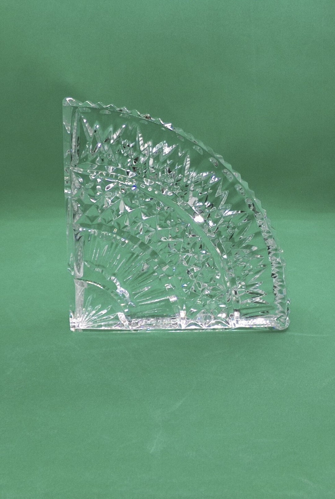 Vintage Waterford Crystal Heavy Quadrant Cut Bookend One Only - Etsy