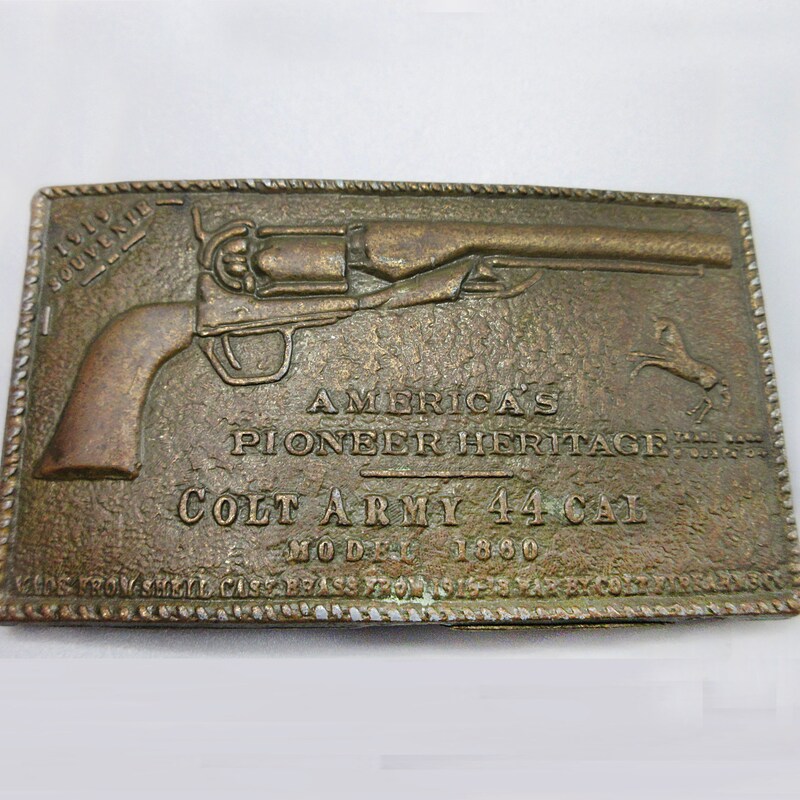 Vintage Colt Belt Buckle - Etsy