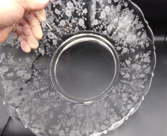 Kitchen & Dining Cambridge Rose Point Torte Plate 14 3900/166 Platter ...