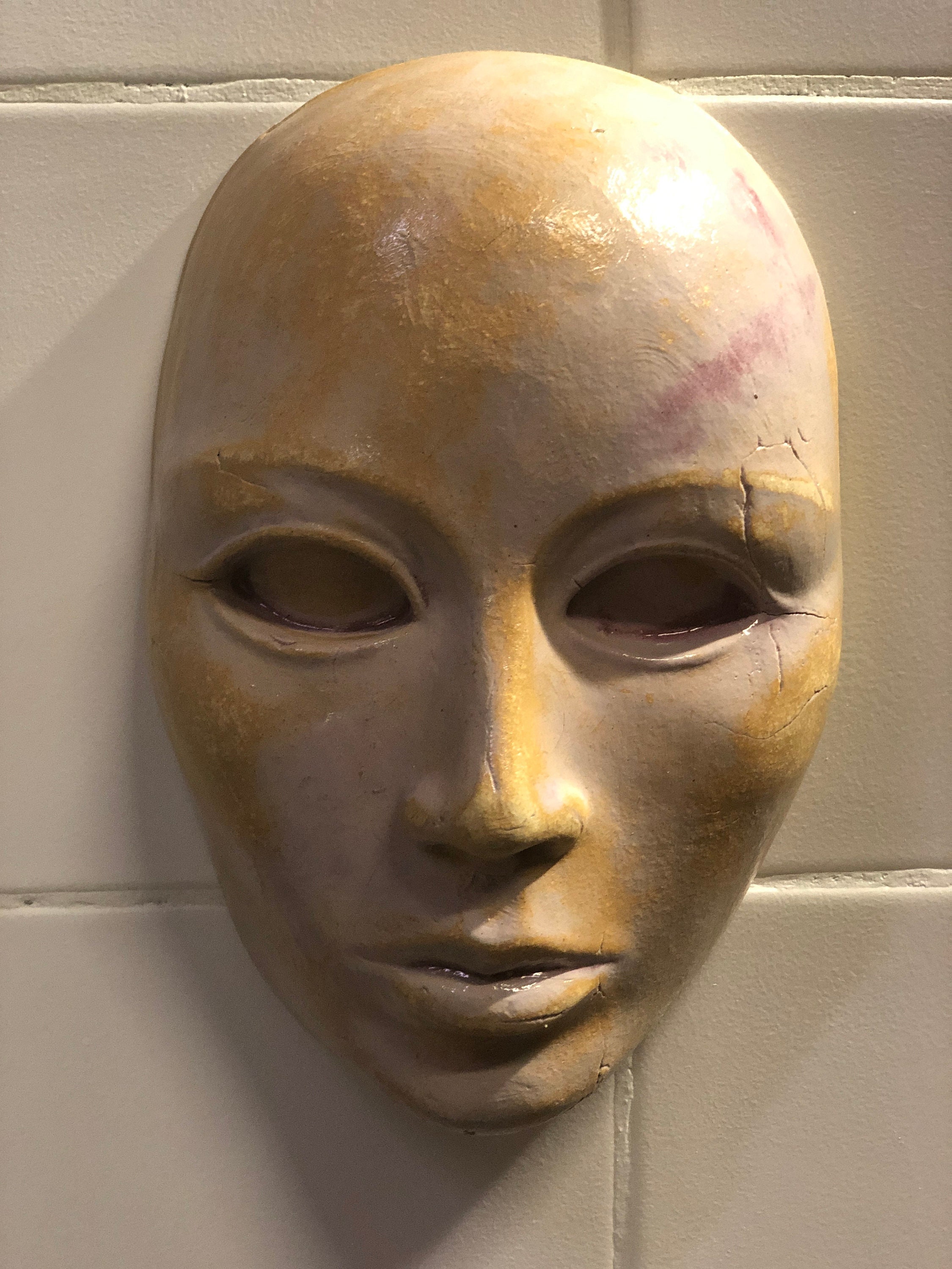 Art Ceramic Mask Unique/art Clay Mask/ Pink Mask - Etsy