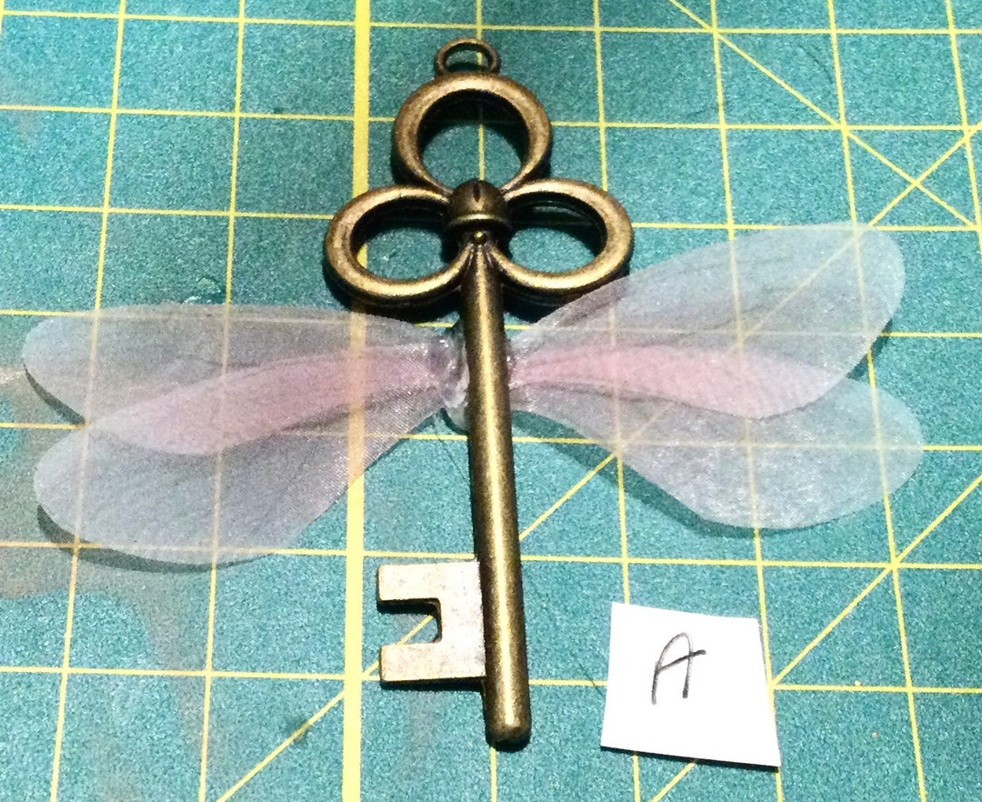 More Magical Flying Key, Winged Key, Decoration, Ornament, Bronze Toned ...
