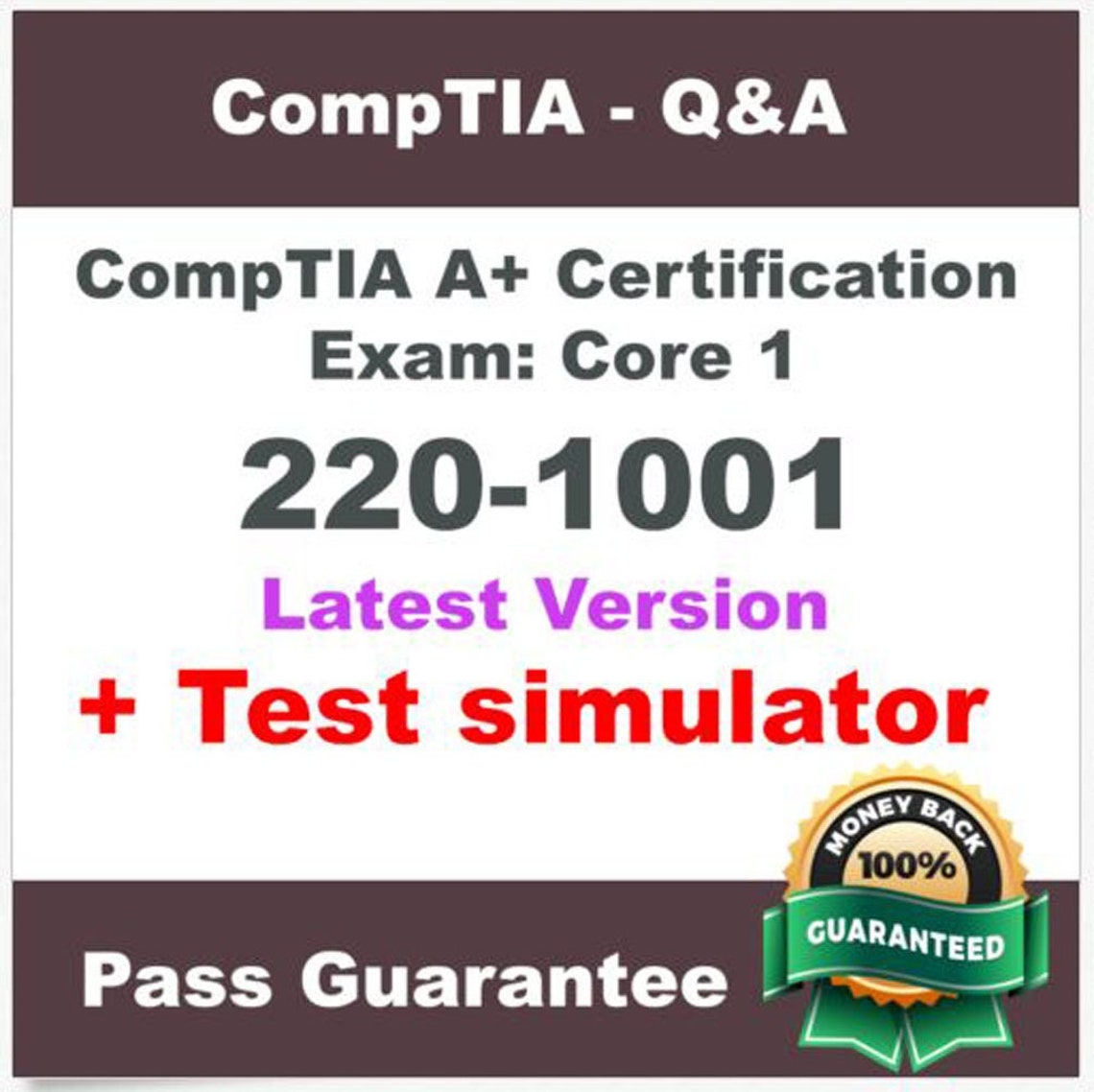 Comptia A+ 220-1001 Core Dump Exam & Latest Questions and Answers - Etsy