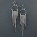 Messy Chain Fringe Earrings, Stainless Steel Dangle Earrings, Handmade ...