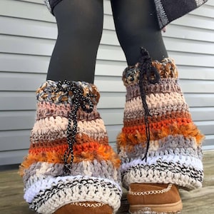 Flared Leg Warmers Pattern - Beginner Friendly Bell Boot Warmer Crochet ...