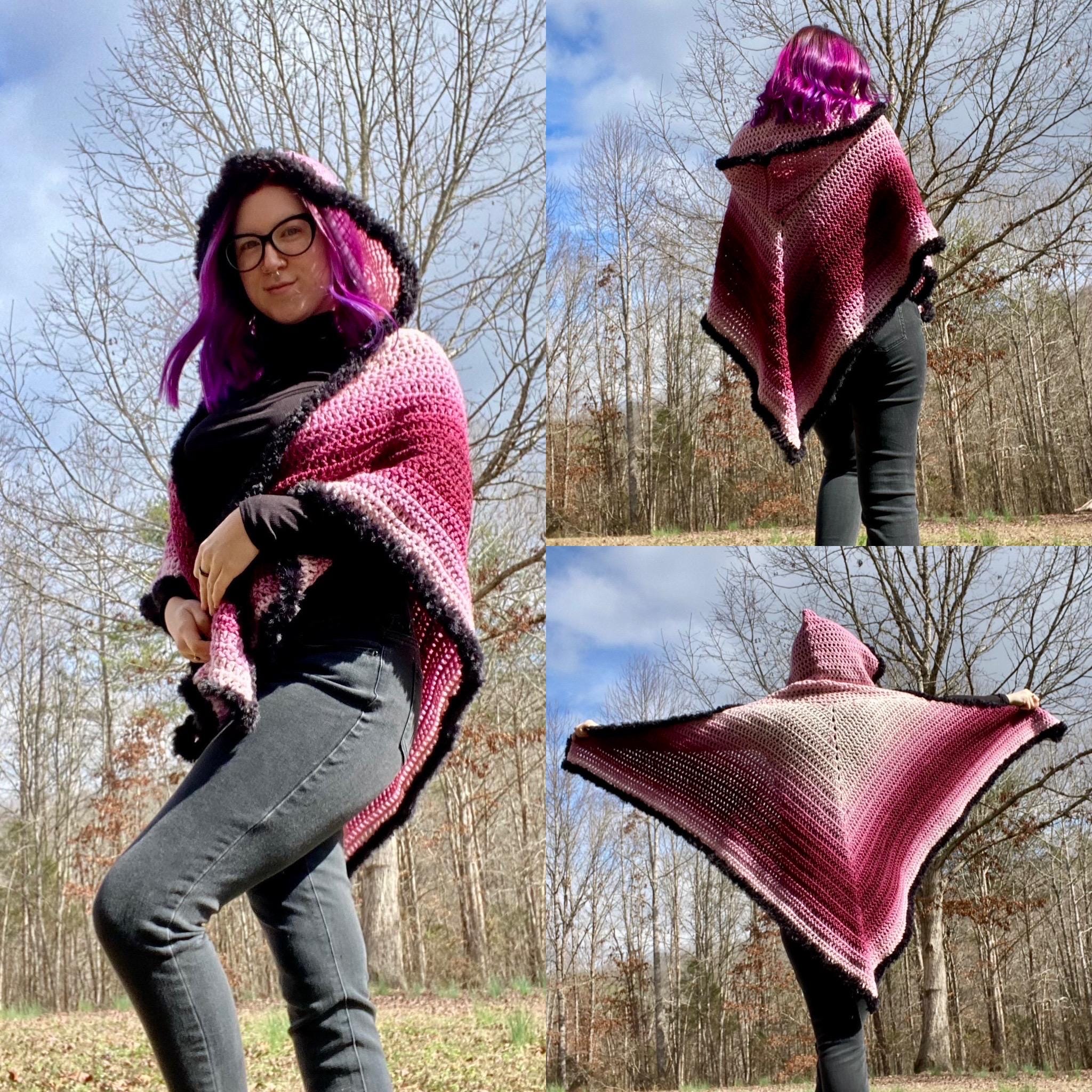 Crochet Hooded Shawl Pattern: Beginner Friendly Willow Wrap (PDF ...