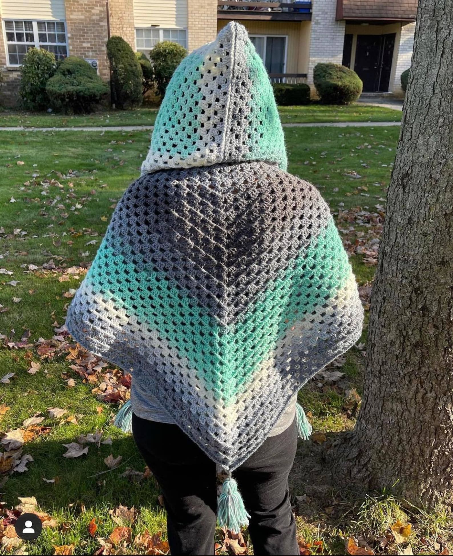 CROCHET Pdf PATTERN Hooded Shawl PDF Instant Download - Etsy