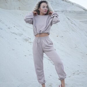 Beige Tracksuit/ Womens Tracksuit / Walking Tracksuit / | Etsy