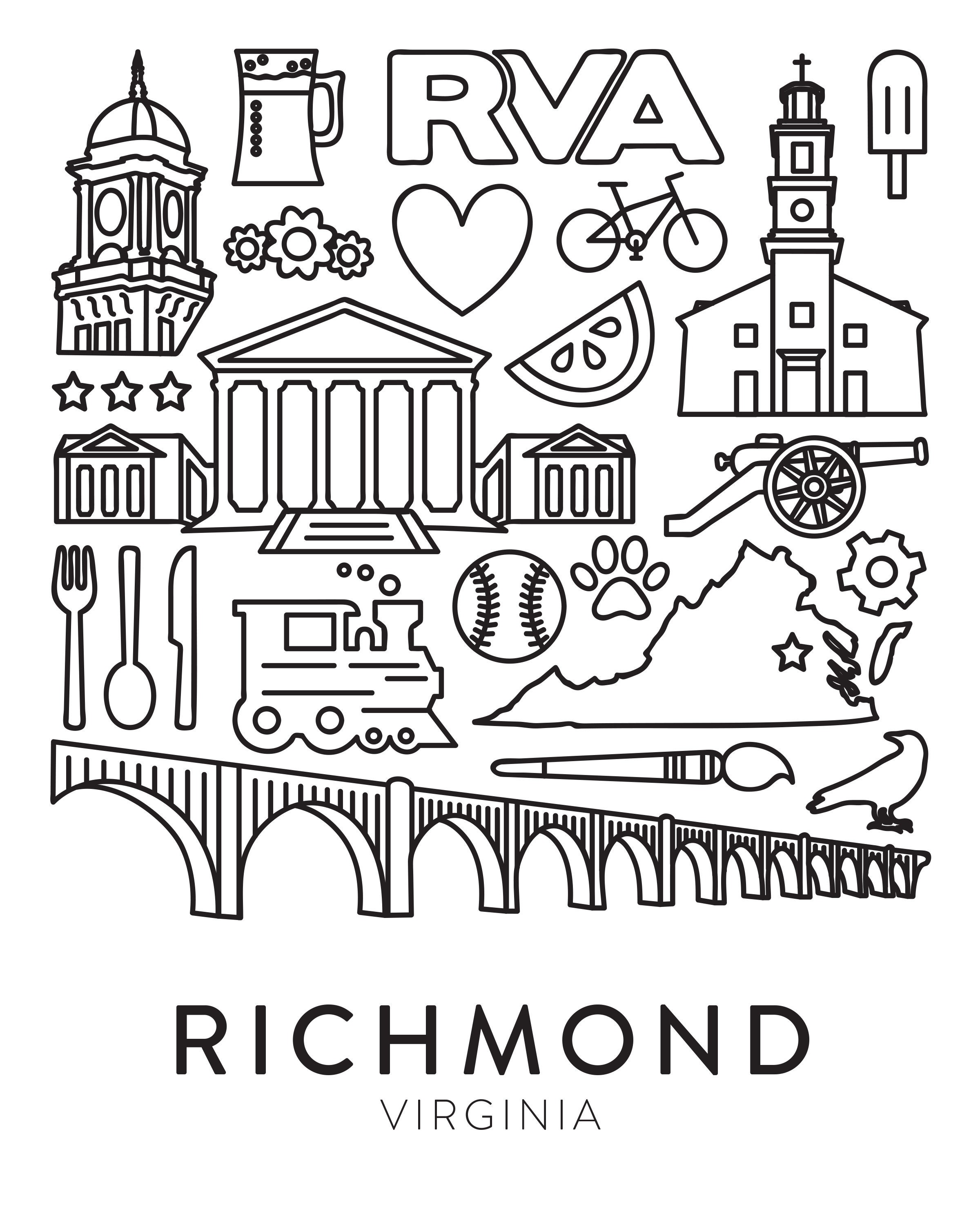 Richmond Art Print TÉLÉCHARGER MAINTENANT Imprimez-vous - Etsy France