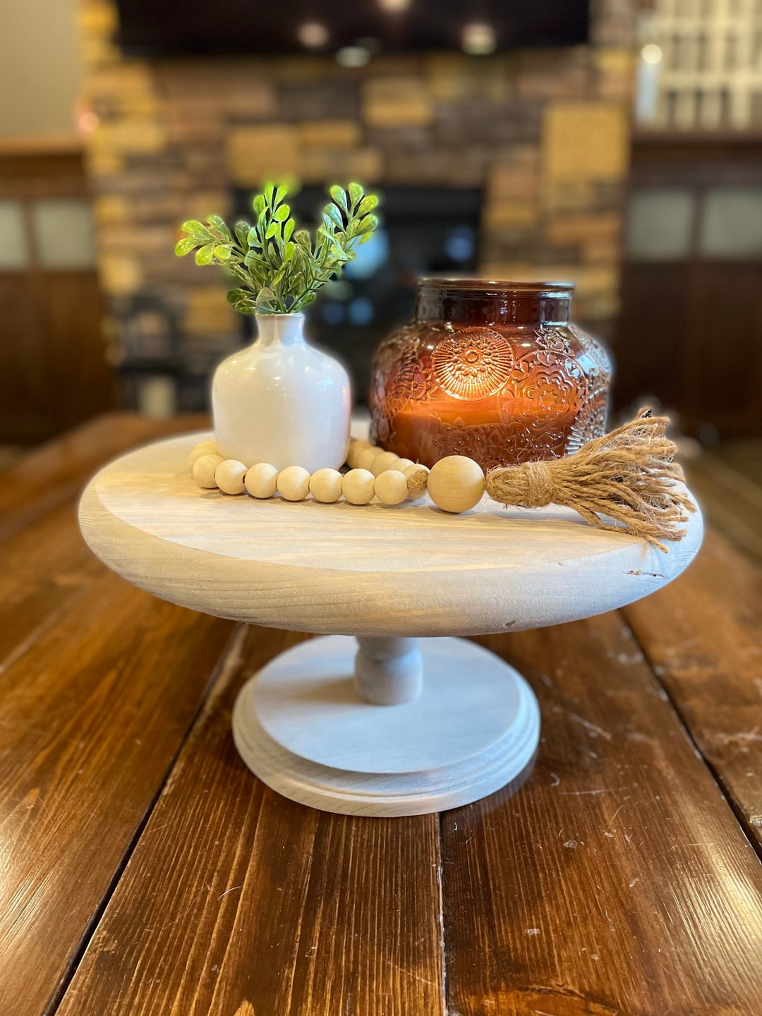 Round Rustic Display Stand Large - Etsy