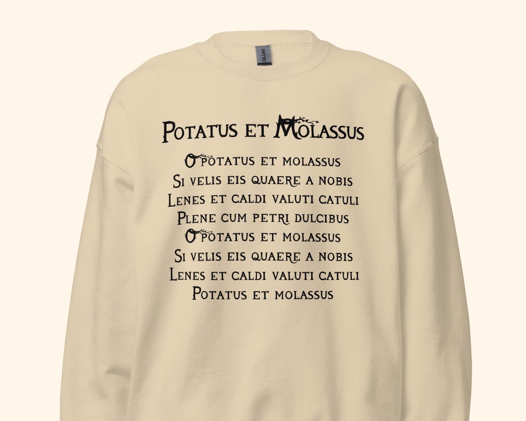 Potatus Et Molasses Sweatshirt, Halloween Sweatshirt, Over the Garden ...