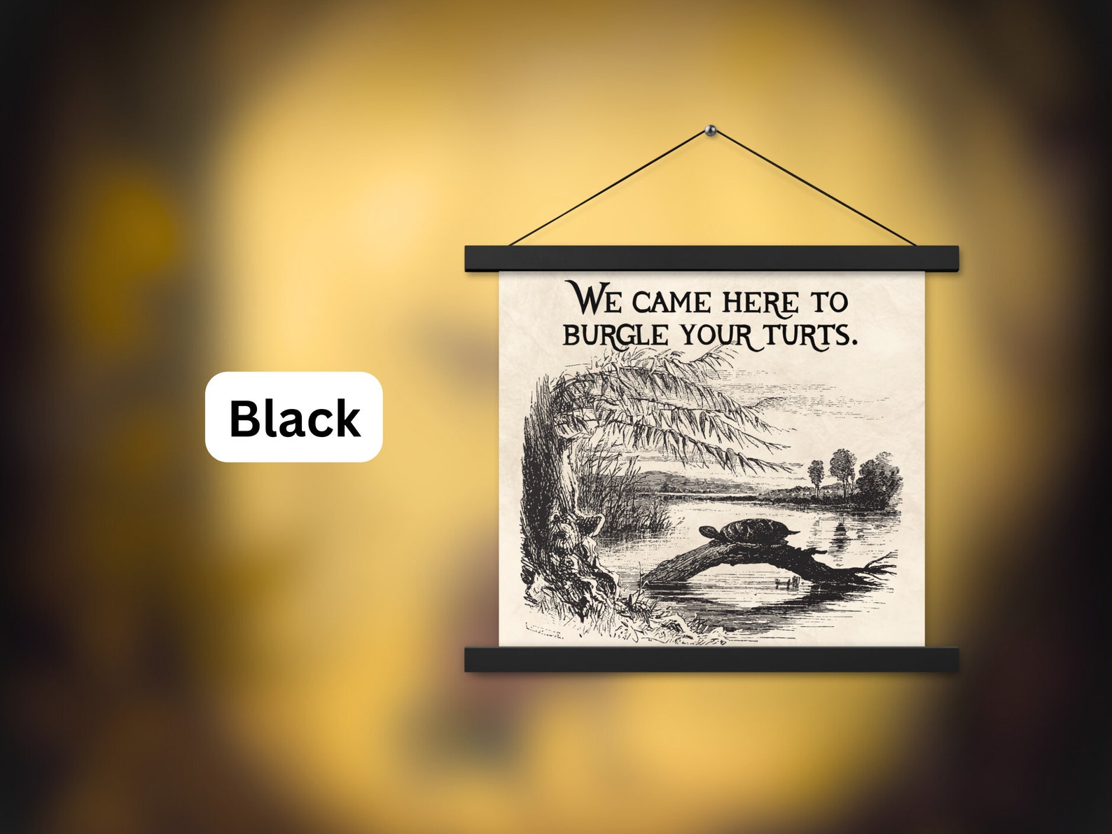 Burgle Your Turts Poster, Halloween Art Print, Over the Garden Wall ...