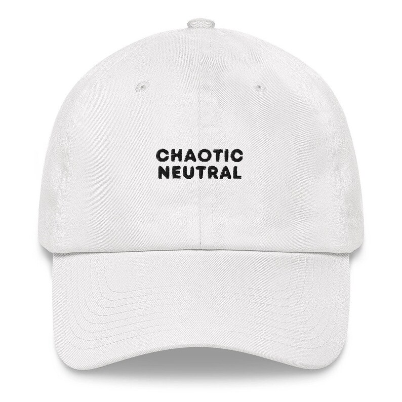 Embroidered Chaotic Neutral Hat Dnd Hat RPG Hat Dungeons - Etsy