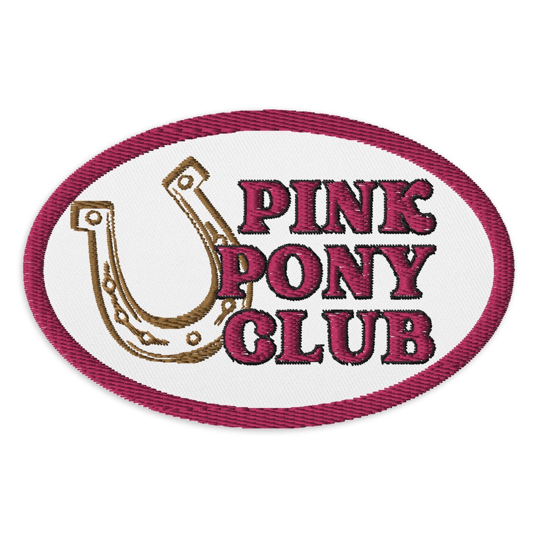 Embroidered Pink Pony Club Patch, Chappell Roan Patch, Pink Pony Club ...