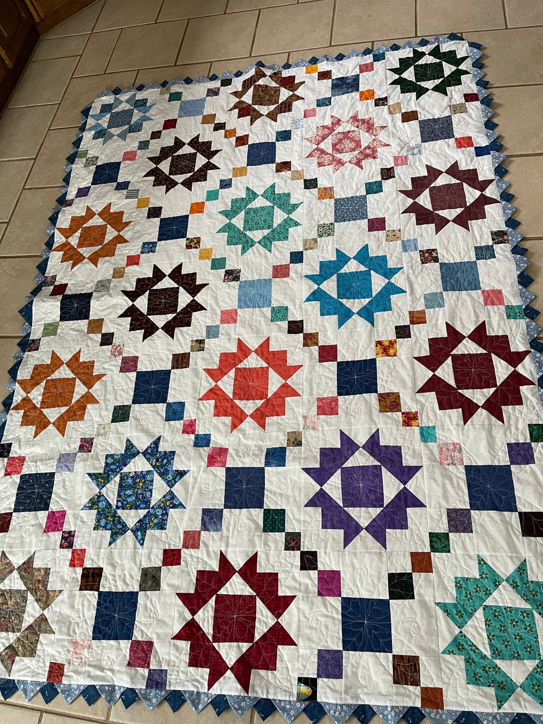 Star Farmhouse Quilt - Etsy