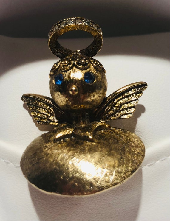 Vintage tortolani pin angel - Gem