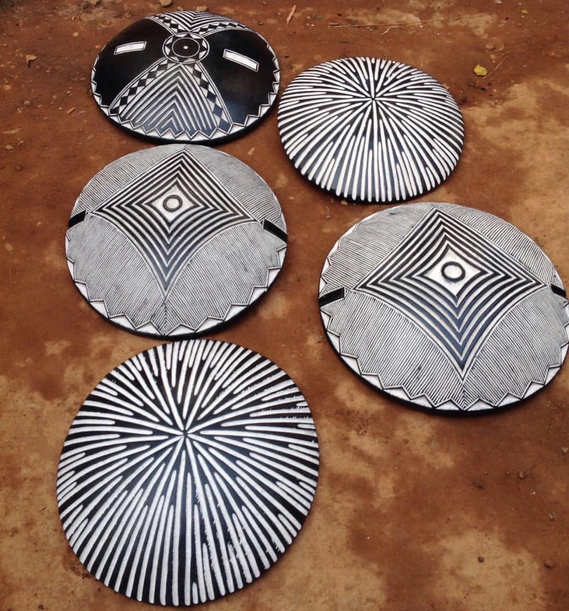 African Shield Wood Carved Wall Decor Tribal Shield - Etsy